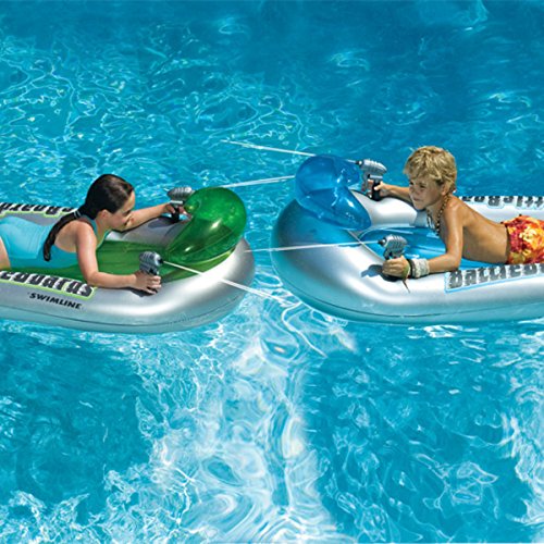 Swimline Battleboards Squirter Set Swimming Pool Floating Game, 2 Pack