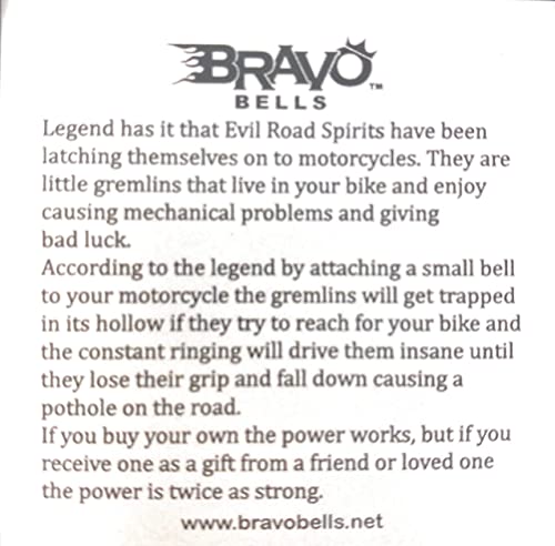 Bravo Bells US Flag Eagle Bell - Biker Bell Accessory or Key Chain for Good Luck on the Road