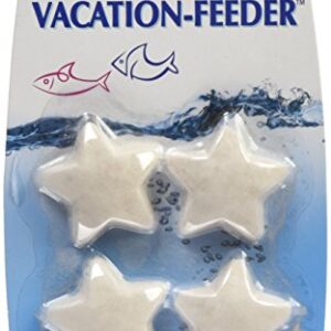 Penn-Plax Pro Balance Vacation Fish Feeder – Slow Release Food That’s Great for Weekend Vacays: 1 Block Feeds up to 3 Days – 4 Starfish Shape Blocks (1 Package) (PBV3)