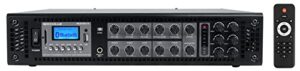 rockville rcs180-6 180 watt 6 zone 70v commercial/restaurant amplifier/bluetooth