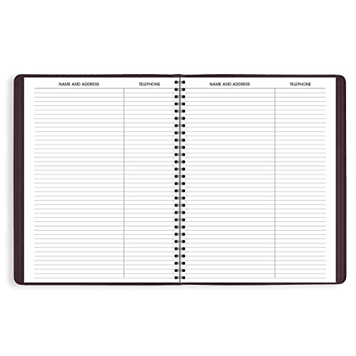 AT-A-GLANCE 2023 Weekly Planner, Quarter-Hourly Appointment Book, 13 Month, 8-1/4" x 11", Large, Winestone (7095050)