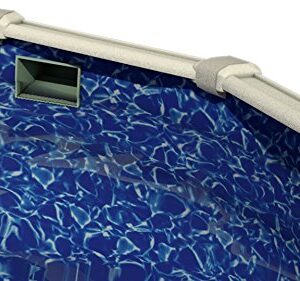 Smartline Sunlight 18-Foot Round Liner | Overlap Style | Up to 54-Inch Wall Height | 25 Gauge Virgin Vinyl | Designed for Steel Sided Above-Ground Swimming Pools | Universal Gasket Kit Included