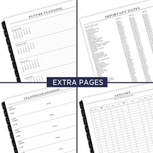 AT-A-GLANCE 2023 Weekly & Monthly Planner Refill for 70-LX81-05 and 70-NX81, Quarter-Hourly, 8-1/4" x 11", Executive, Monthly Tabs, Black (7091110)