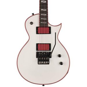 esp ltd gary holt gh-600 electric guitar with case, snow white