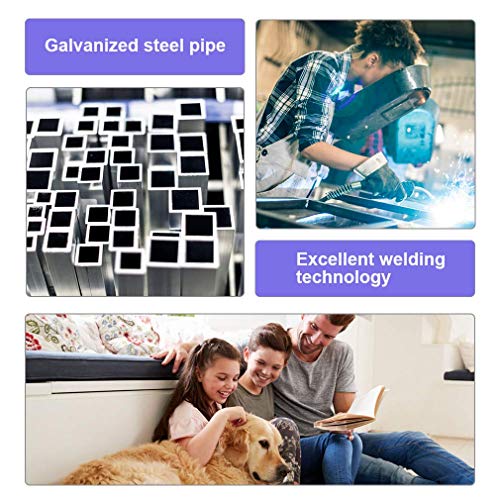 BestPet 8 x 4 x 6 Ft Dog Kennel Outdoor Dog Pen Playpen House Heavy Duty Dog Crate Metal Galvanized Welded Pet Animal Camping Cage Fence with UV-Resistant Waterproof Cover and Roof