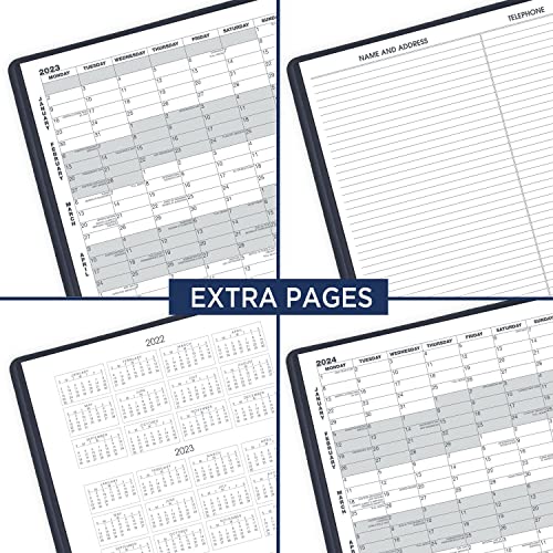 AT-A-GLANCE 2023 Monthly Planner, 9" x 11", Large, 15 Months, Navy (7026020)