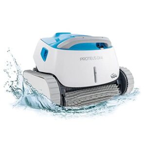 dolphin proteus dx4 automatic robotic pool cleaner with exceptional cleaning power, ideal for swimming pools up to 50 feet