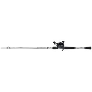 Abu Garcia Vengeance Low Profile Baitcast Reel and Fishing Rod Combo, Gray/Black, 7' - Medium Heavy - 1pc