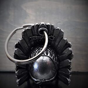 Bravo Bells Indian Skull Bell - Biker Bell Accessory or Key Chain for Good Luck on the Road