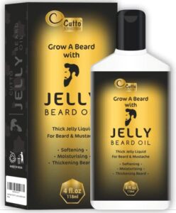 cutto -the beauty of nature jelly beard oil – 4 fl.oz/118 ml i unique for gentleman i best for styling shaping & growth mustache i nourish, moisture & condition beard