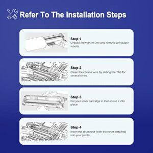 (with Chip) GULOYA TN227 Toner Cartridge Set with Drum Unit Set DR223CL Replacement for Brother TN227 DR223CL Compatible with MFC-L3750CDW HL-3210CW DCP-L3510CDW Printer(4Toner+4Drum,8-Pack)