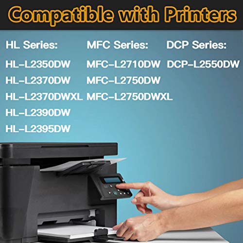 Compatible TN730 TN760 Printer Toner Cartridge TN-760 TN-730 Used for Brother HL-L2390DW HL-L2370DW HL-L2350DW HL-L2395DW DCP-L2550DW MFC-L2710DW MFC-L2750DWXL (1-Pack Black), Sold by Etechwork