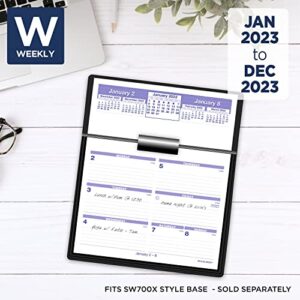 AT-A-GLANCE 2023 Weekly Desk Calendar Refill, Flip-A-Week, 6" x 7" (SW705X50)