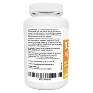 Dr. Berg's Vitamin D3 K2 w/ MCT Oil - Includes 10,000 IU of Vitamin D3, 100 mcg MK7 Vitamin K2, Purified Bile Salts, Zinc & Magnesium for Ultimate Absorption - K2 D3 Vitamin Supplement - 120 Capsule