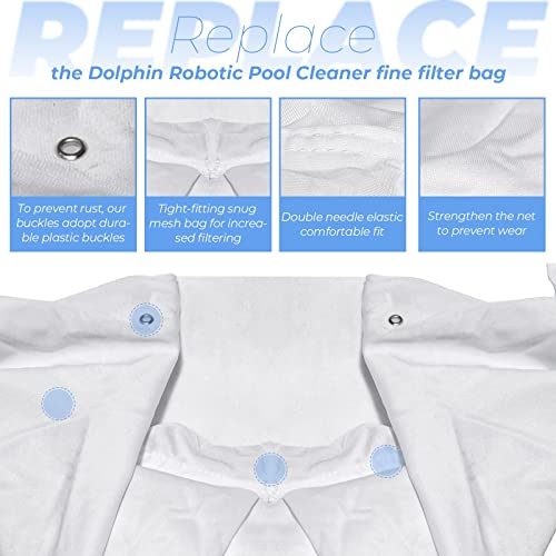 99954307-R1 Fine Filter Bag (70 Micron), for Dolphin Maytronics Robotic Pool Cleaner Replacement Parts, DX3, DX4, M3