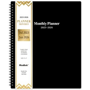 2023-2026 monthly planner/calendar – 3 year monthly planner 2023-2026, july 2023 – june 2026, 9” x 11”, calendar planner with 36 months tabs, double-side pocket, holidays, notes pages