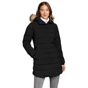 eddie bauer women’s sun valley frost down parka, black, large