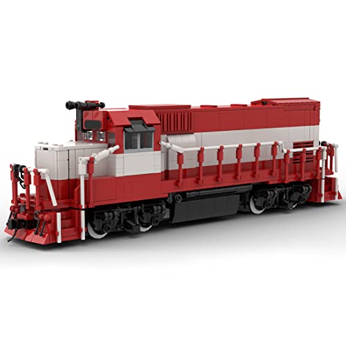 Cospro Retro Train Model Building Blocks, for Frisco GP15 Retro Train, MOC-104691, Collectible MOC Set Toys, Small Particle Building Kit, Compatible with Lego Technic, 1449PCS