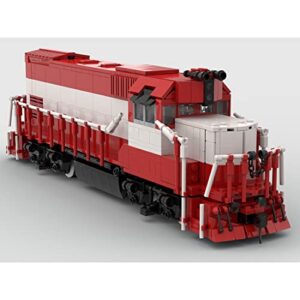 Cospro Retro Train Model Building Blocks, for Frisco GP15 Retro Train, MOC-104691, Collectible MOC Set Toys, Small Particle Building Kit, Compatible with Lego Technic, 1449PCS