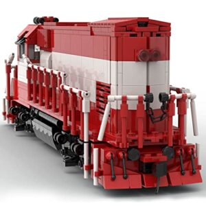 Cospro Retro Train Model Building Blocks, for Frisco GP15 Retro Train, MOC-104691, Collectible MOC Set Toys, Small Particle Building Kit, Compatible with Lego Technic, 1449PCS