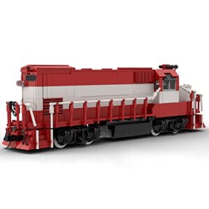 Cospro Retro Train Model Building Blocks, for Frisco GP15 Retro Train, MOC-104691, Collectible MOC Set Toys, Small Particle Building Kit, Compatible with Lego Technic, 1449PCS