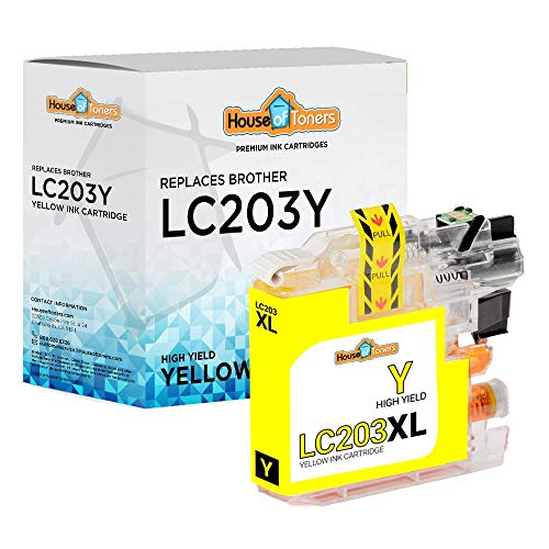 HouseofToners Compatible Ink Cartridge Replacement for Brother LC203Y (1 Yellow)