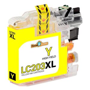 HouseofToners Compatible Ink Cartridge Replacement for Brother LC203Y (1 Yellow)