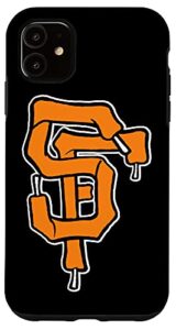 iphone 11 sf baseball, bay area, sneakerhead, 415, frisco, hyphy, city case