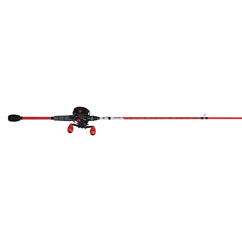 Abu Garcia Black Max & Max X Low Profile Baitcast Reel and Fishing Rod Combo, 7' - Medium Heavy - 1pc