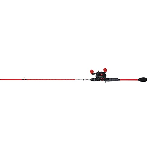 Abu Garcia Black Max & Max X Low Profile Baitcast Reel and Fishing Rod Combo, 7' - Medium Heavy - 1pc