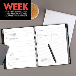 2022 Weekly & Monthly Planner by AT-A-GLANCE, 8-1/2" x 11", Large, Block Format, Elevation, Black (75950P05)