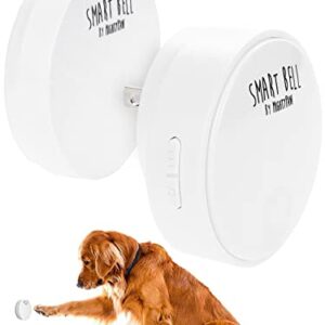 Mighty Paw Smart Bell 2.0 Dog Doorbells for Potty Training | Wireless Electronic Dog Bell for Door Potty Training. Pet Communication Potty Bells for Dogs. Light Press Button Dog Bell (1 Activator)