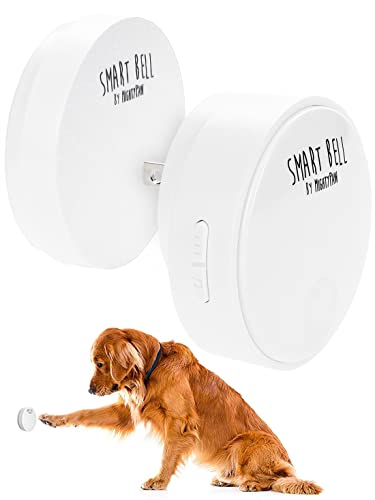 Mighty Paw Smart Bell 2.0 Dog Doorbells for Potty Training | Wireless Electronic Dog Bell for Door Potty Training. Pet Communication Potty Bells for Dogs. Light Press Button Dog Bell (1 Activator)