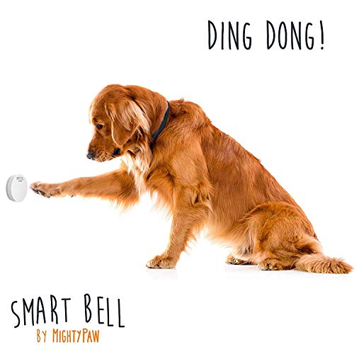 Mighty Paw Smart Bell 2.0 Dog Doorbells for Potty Training | Wireless Electronic Dog Bell for Door Potty Training. Pet Communication Potty Bells for Dogs. Light Press Button Dog Bell (1 Activator)