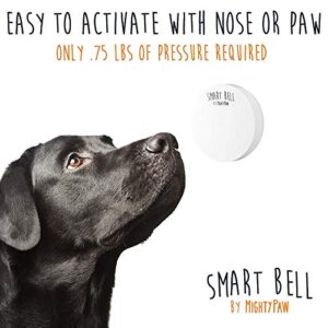 Mighty Paw Smart Bell 2.0 Dog Doorbells for Potty Training | Wireless Electronic Dog Bell for Door Potty Training. Pet Communication Potty Bells for Dogs. Light Press Button Dog Bell (1 Activator)