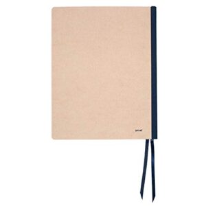 At-A-Glance Notebook, Casebound, Ruled, 80 Sheets, 11 x 8-3/4", Collection, Tan/Blue (YP14707)