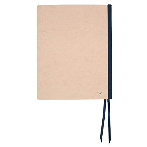 At-A-Glance Notebook, Casebound, Ruled, 80 Sheets, 11 x 8-3/4", Collection, Tan/Blue (YP14707)