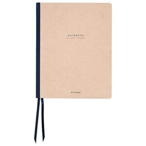 At-A-Glance Notebook, Casebound, Ruled, 80 Sheets, 11 x 8-3/4", Collection, Tan/Blue (YP14707)