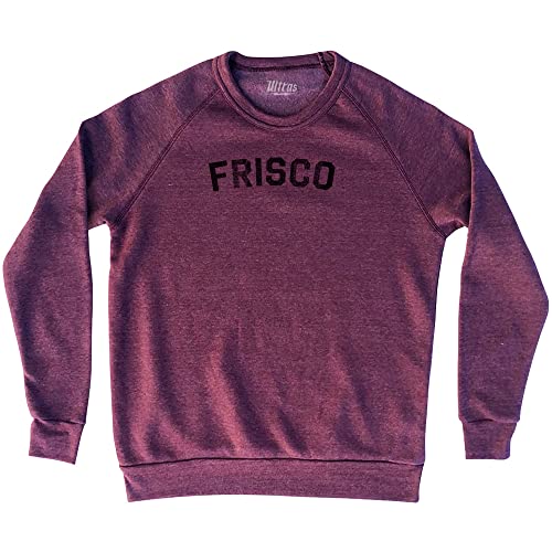 Frisco Adult Tri-Blend Sweatshirt, Cranberry, 4X-Large