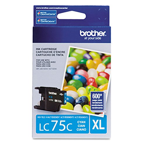 Brother Lc75c Innobella High-Yield Ink, Cyan