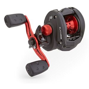 Abu Garcia 1365366 Black Max Low Profile Reel, 6.4: 1 Gear Ratio, 5 Bearings, 26" Retrieve Rate, 18Lb Max Drag, RH, Boxed