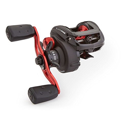 Abu Garcia 1365366 Black Max Low Profile Reel, 6.4: 1 Gear Ratio, 5 Bearings, 26" Retrieve Rate, 18Lb Max Drag, RH, Boxed