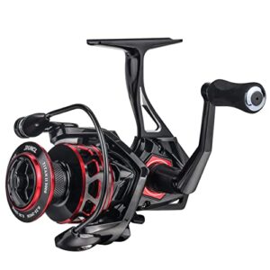 runcl spinning reel titan ii 3000, fishing reel – full metal body, max drag 44lb, 5 carbon fiber drag washers, 9+1 stainless steel shielded bearings, hollow out rotor – saltwater & freshwater fishing