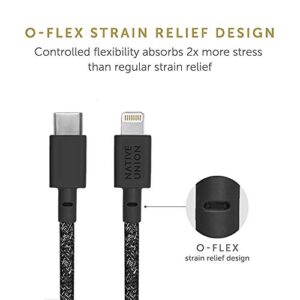 Native Union Night Cable - 10ft Ultra-Strong Reinforced Durable USB-C to Lightning [MFi Certified] Charging Cable with Weighted Knot Compatible with iPhone 14, iPhone 13 and Earlier (Cosmos)