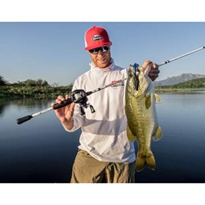 Abu Garcia Catfish Commando Fishing Rod and Reel Combo, 7 Feet, Medium Heavy Power, Black