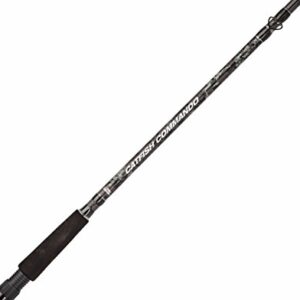 Abu Garcia Catfish Commando Fishing Rod and Reel Combo, 7 Feet, Medium Heavy Power, Black