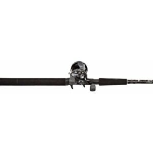 Abu Garcia Catfish Commando Fishing Rod and Reel Combo, 7 Feet, Medium Heavy Power, Black