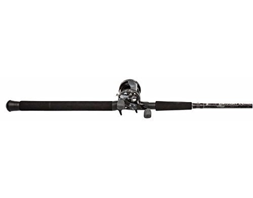 Abu Garcia Catfish Commando Fishing Rod and Reel Combo, 7 Feet, Medium Heavy Power, Black