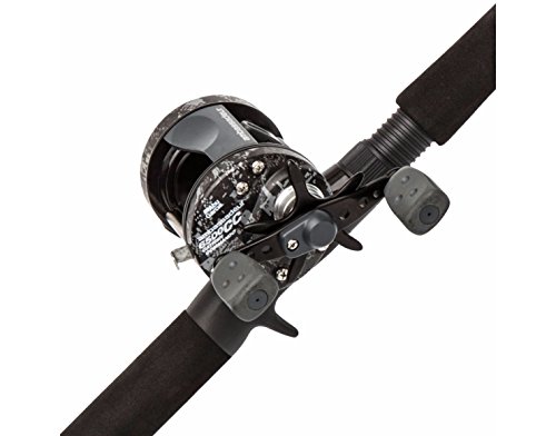 Abu Garcia Catfish Commando Fishing Rod and Reel Combo, 7 Feet, Medium Heavy Power, Black