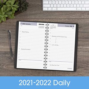 Academic Planner 2021-2022, AT-A-GLANCE Daily Appointment Book & Planner, 5" x 8", Small, for School, Teacher, Student, DayMinder, Black (AY4400)